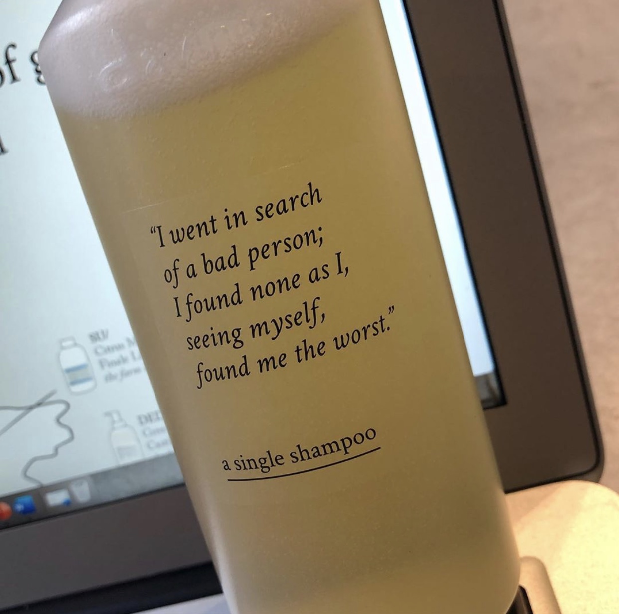 Davines: a single shampoo - A small bottle with a big message
